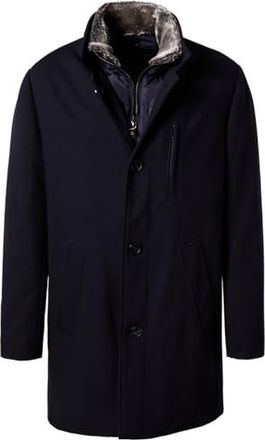 Pierre Cardin Manteau pour homme | Parker | Blouson | Veste longue | Coupe droite, Marine 6000, 58