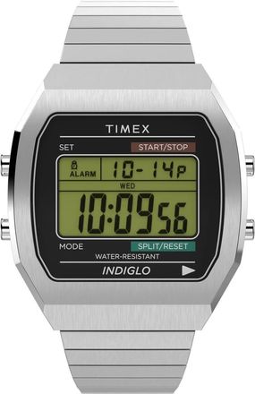 Timex Uhren - Digitaluhr Timex 80 Steel - Gr. unisize - in Silber - f&uuml;r Damen