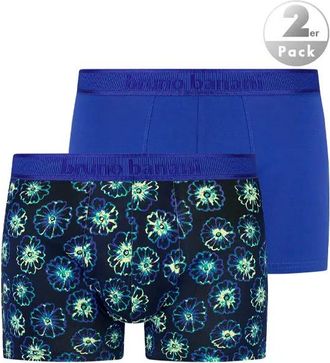 Bruno Banani Herren Unterw&auml;sche blau Baumwolle gemustert