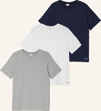 s.Oliver S.Oliver Red 3er-Pack T-Shirts blau