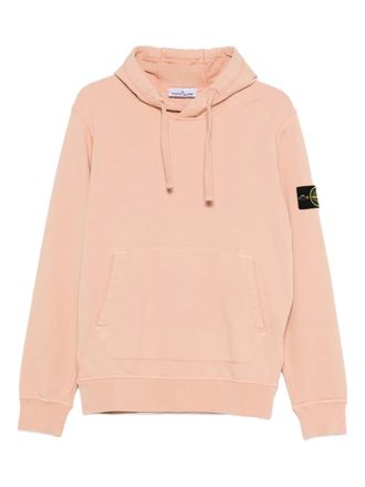 Stone Island kangaroo-pocket hoodie - Rose