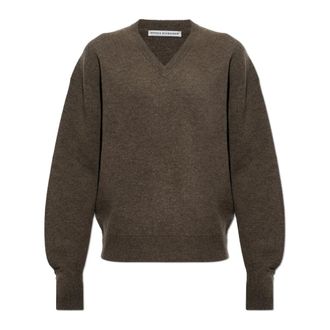 STUDIO NICHOLSON Wollpullover Loch - - Knitwear - Herren - Braun - XL