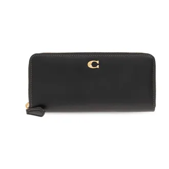 Coach Femme, Accessoires, Noir, Taille: ONE Size Portefeuille zipp&eacute; fin accord&eacute;on Essential