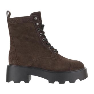 Tory Burch Wildleder Schn&uuml;rstiefeletten Braun - - Shoes - Damen - Braun - 36 EU