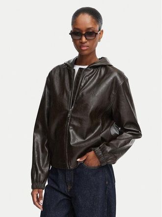 Calvin Klein Jeans Jacke aus Kunstleder LV047G516G Braun Regular Fit