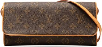 Louis Vuitton Hobo Bags - Monogram Pochette Twin GM - Gr. unisize - in Braun - f&uuml;r Damen