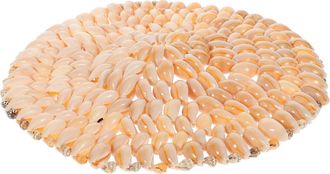 OSALADI Muschel Untersetzer 20cm Hitzebest&auml;ndige Tassenmatte aus Nat&uuml;rlichem Material Becherhalter f&uuml;r Zuhause Caf&eacute; und B&uuml;ro Zuf&auml;llige Farbe Zuf&auml;llige Farbe