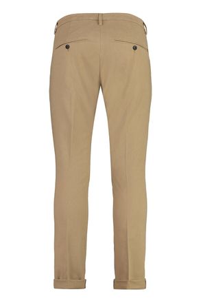 Dondup Mens Chino Pants Stretch Cotton Hazelnut Polyester Chinos