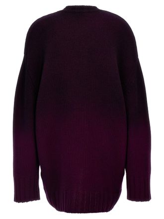 The Attico Womens Purple Wool Short Dress