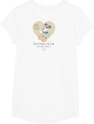 Disney Minnie Mouse Tennis Club Beverly Hills Vintage Logo T-Shirt