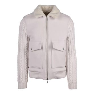 Eleventy Homme, Pulls, Beige, Taille: M Giubbotto in Panno