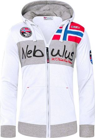 Nebulus Sweatjacke NAPA, Q1381 - Damen, wei&szlig;, XXL/44
