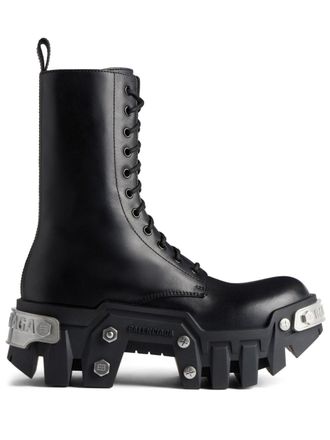 Balenciaga bottines Bulldozer &agrave; plateforme - Noir