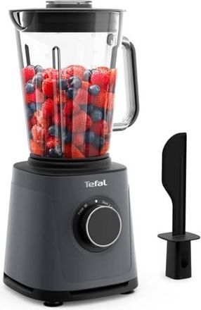 T-fal PerfectMix Essential Hochgeschwindigkeits-Standmixer, stufenlos einstellbare Geschwindigkeit, Pulsfunktion, abnehmbare Powelix-Klingen, hitzebest&auml;ndig
