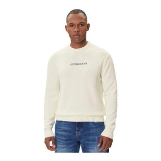 Guess Homme, Pulls, Blanc, Taille: XL Tricot ras du cou