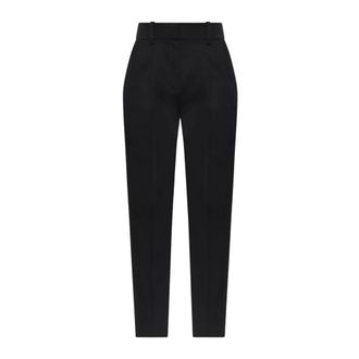 Balmain Wool Pleated Hosen - - Trousers - Damen - Schwarzk - S