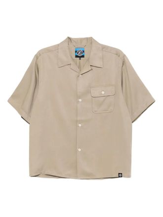 Sport b. Hemd aus Tencel - Braun