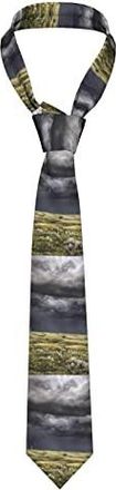 Generic Cravate Jumusi Orage M&eacute;t&eacute;o Pluie Ciel Nuages Tendance Necktie Classique Cravate DAffaires Pour F&ecirc;te Accessoires L&Eacute;cole