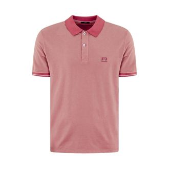 C.P. Company Polo-Shirt mit kurzen &Auml;rmeln - - Tops - Herren - Rosa - M