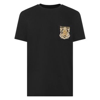 Billionaire Boys Club Homme, Tops, Noir, Taille: 3XL T-Shirt Col Rond MC Poche Lion