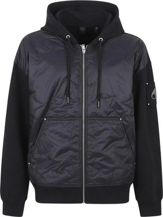 Moose Knuckles Homme, Sweatshirts et sweats &agrave; capuche, Noir, Taille: L Ashby Hybrid Sweat &agrave; capuche