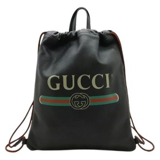 Gucci Pre-owned Vintage Rucksack - - Pre-owned - Damen - Schwarzk - ONE SIZE