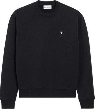 Ami Homme, Sweatshirts et sweats &agrave; capuche, Noir, Taille: M De Coeur Crewneck SweaT-shirt