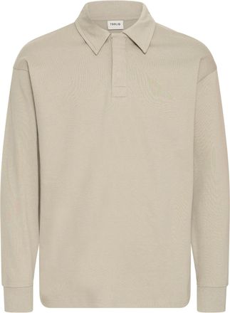 Solid Sweatshirt mit Polokragen