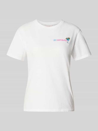 MC2 Saint Barth T-Shirt mit Motiv- und Statement-Stitching Modell EMILIE