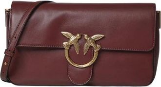 Pinko Umh&auml;ngetasche aus Leder - - Bags - Damen - Rot - ONE SIZE