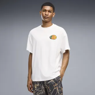 Puma T-shirt oversize Dylan Wildcat Homme, V&ecirc;tements, Blanc, 3XL