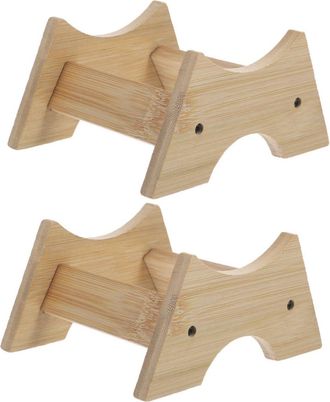 Cabilock 2 Stück Getränkespenderständer aus Holz Stabiler Flaschenhalter für Whiskey Wassereimer Kompatibel Elegante Basis für Küchen Bars und Partys Leicht zu