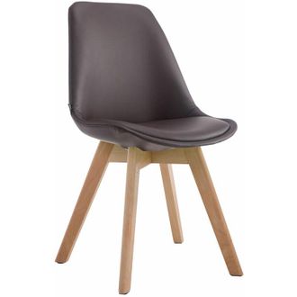 Clp Chaise de salle &agrave; manger manado &agrave; la nature de Blau, colore : marron
