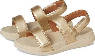 FitFlop Womens F-Mode Go Adjustable Flatform Back-Strap Sandals, Platin, 41 EU