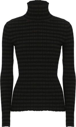 Maison Margiela Femme, Pulls, Brun, Taille: 40 FR Pull &agrave; col roul&eacute; c&ocirc;tel&eacute;