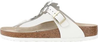 Birkenstock Femme, Chaussures, Blanc, Taille: 39 EU Gizeh Flower Embellishment