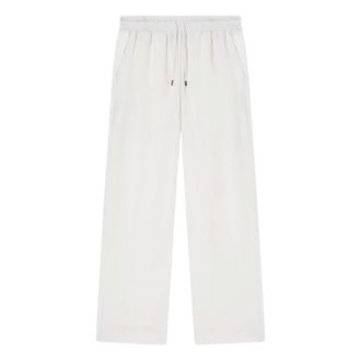 Emporio Armani Homme, Pantalons, Blanc, Taille: XL Pantalon de plage en m&eacute;lange de lin