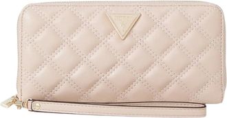 Guess Femme, Accessoires, Beige, Taille: ONE Size Giully Large Zip-Around Wallet