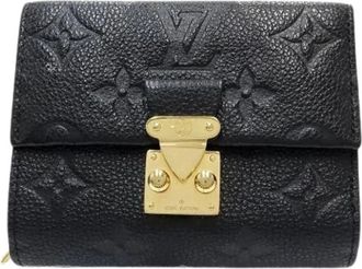 Louis Vuitton Portefeuille Pre-owned Monogram Empreinte (tri-fold) - Femme - Pre-owned - Noir - Taille: ONE Size