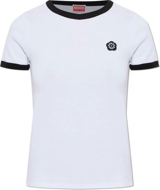 Kenzo Femme, Tops, Blanc, Taille: 40 FR T-shirt avec application