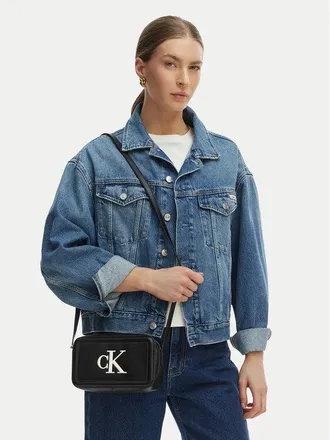 Calvin Klein Handtasche Bold Ck Camera Bag LV04F3220G Schwarz