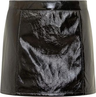 Michael Michael Kors minijupe à fini verni - Noir