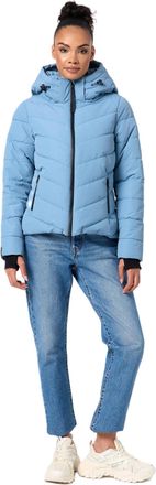 Marikoo Winterjacke Damen (XS-3XL) - Wasserabweisend, Warm, Kapuze abnehmbar, Winddicht - Steppjacke, Frauen - Stehkragen, 4 Taschen, verlängerter Zipper - Po