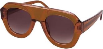 Generic Lunettes De Soleil Polaris&eacute;es &Agrave; Grande Monture For Hommes Et Femmes, For F&ecirc;tes, Vacances, Plage(Brown)