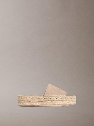 Calvin Klein Ebeth - Tongs espadrilles compens&eacute;es