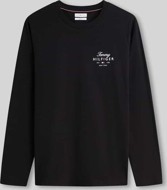 Tommy Hilfiger Regular Fit Langarmshirt aus reiner Baumwolle
