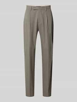 Marc O'Polo Relaxed Fit Bundfaltenhose aus Woll-Mix mit Viskose-Anteil Modell BELSBO PLEATS