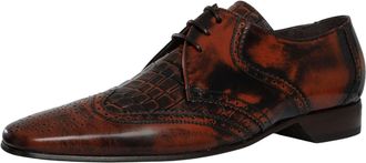Jeffery West Leder Derby Schuhe, Braun