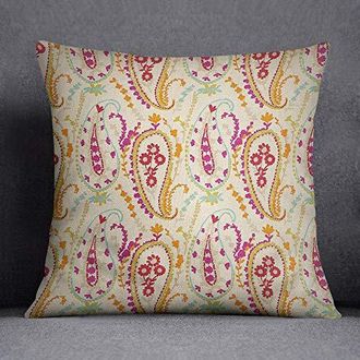 Bonamaison Le Jardin du Lin Kissenh&uuml;llen, Cotton, Mehrfarbig, 45x45