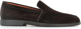 Santoni Homme, Chaussures, Brun, Taille: 40 EU Soft Reversed Calf Slipper